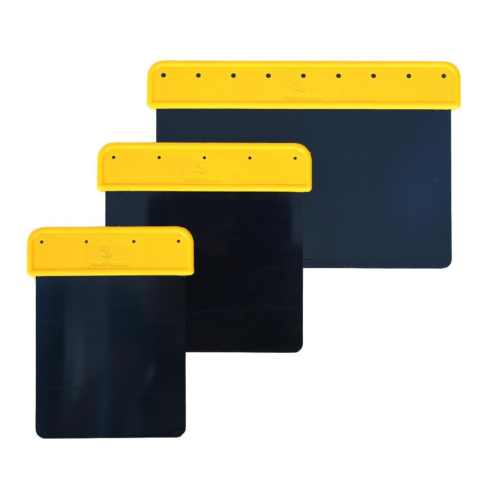 FILLING KNIFE SET WELL FORCE 3EA/SET BLUE-YELLOW