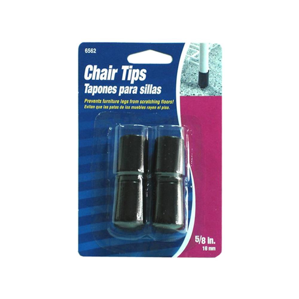 SOFTT TOUCH PLASTIC CHAIR TIPS 16MM BLACK