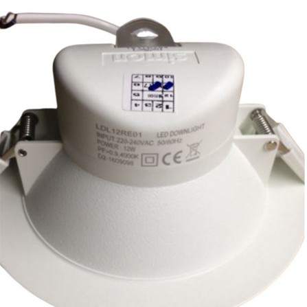 DL LED 12W N03E0-1021-DL SIM WH/WV 4" RD