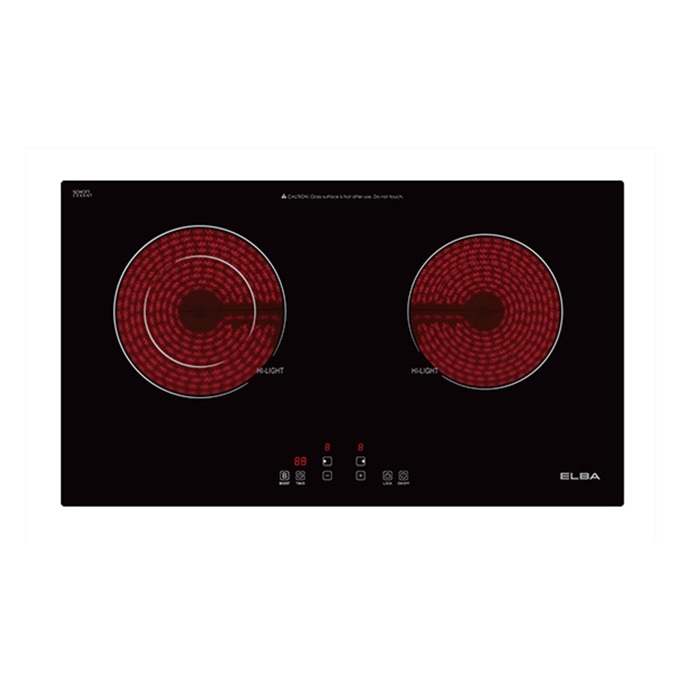 ELBA CERAMIC HOB ECH-K7012ST(BK) 2200W 2BURNER 71CM