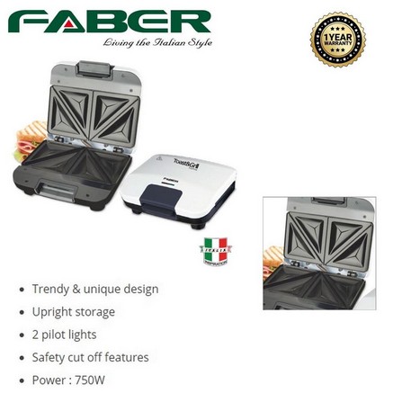 FABER SANDWICH MAKER FSM 610 WHITE 750WATT