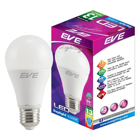 หลอด LED EVE A60 13 วัตด์ DAYLIGHT E27