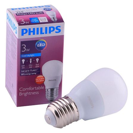หลอด LED PHILLIPS BULB 3 วัตต์ DAYLIGHT E27