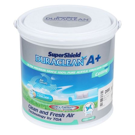 สีน้ำทาฝ้า SUPERSHIELD DURACLEAN A+ #D888 ด้าน 1 แกลลอน