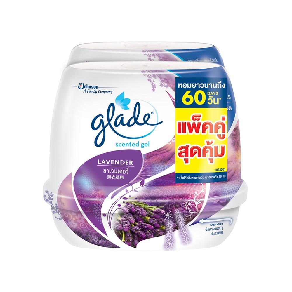 เจลปรับอากาศ GLADE SCENTED 180g แพ็คคู่ LAVENDER