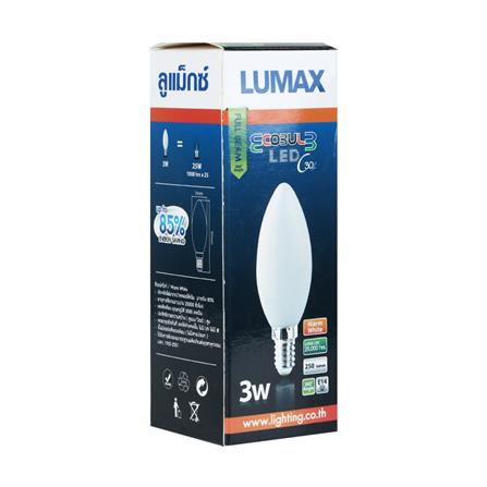 LED BULB LUMAX C30 FULL BEAM 3W E14 WARMWHITE