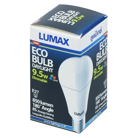 หลอด LED LUMAX Ecobulb Dim 9.5 วัตต์ DAYLIGHT E27