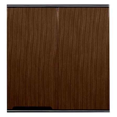 ตู้เข้ามุม KING PLAT.CURVE HI-GLOSS 90x94 ซม. P2 สีDARK WOOD