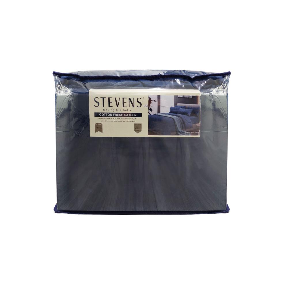 ชุดผ้าปูที่นอน 6 ฟุต 6 ชิ้น STEVENS COTTON FRESH MB40