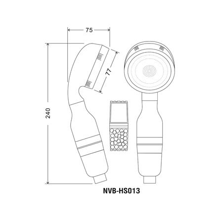 ฝักบัวสายอ่อน NOVABATH NVB-HS013