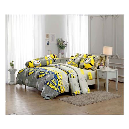 ชุดผ้าปูที่นอน 5 ฟุต 6 ชิ้น JESSICA MINION 22015-T008