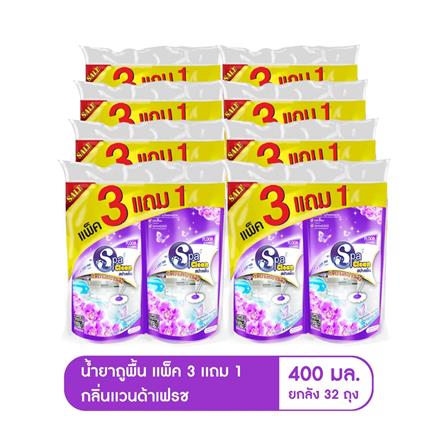 น้ำยาทำความสะอาดพื้น SPACLEAN 400 มล. แวนด้าเฟรช 32ชิ้น