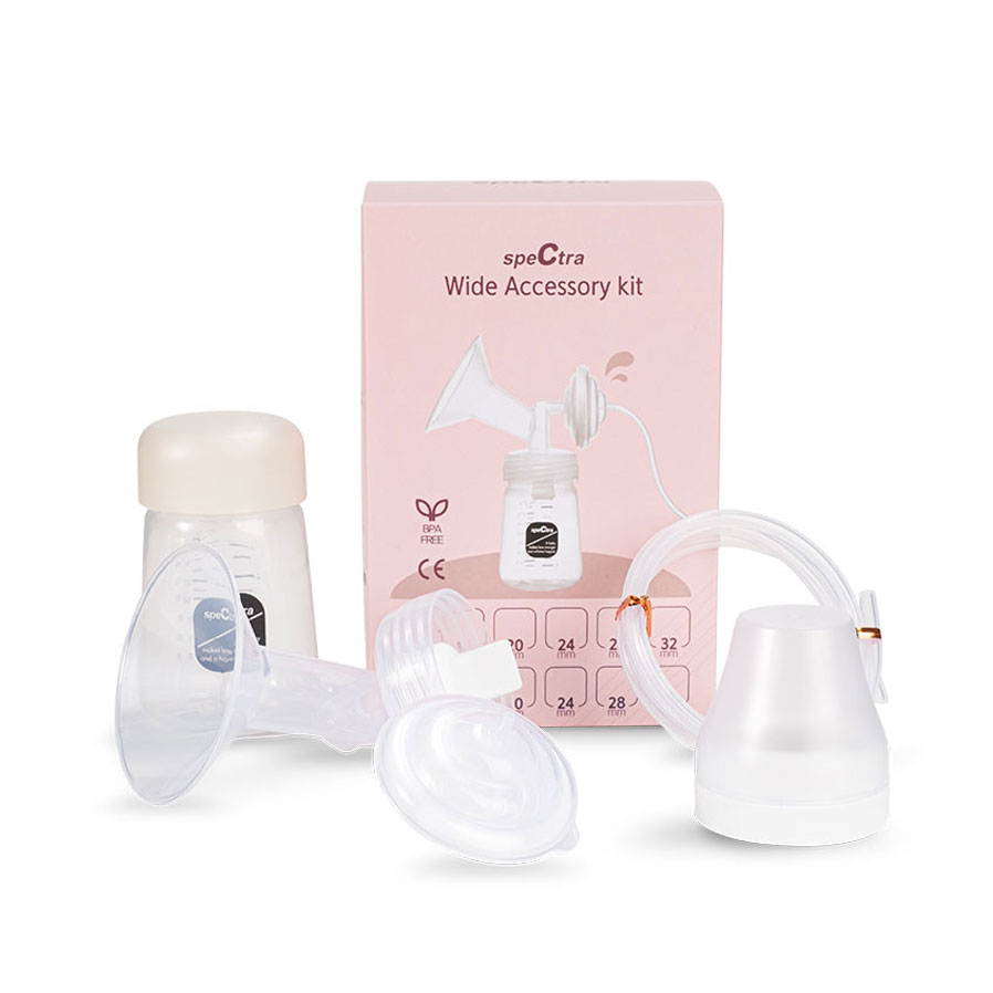 อุปกรณ์การปั๊มนมแบบครบเซ็ต Wide Accessory Kit Spectra 28mm