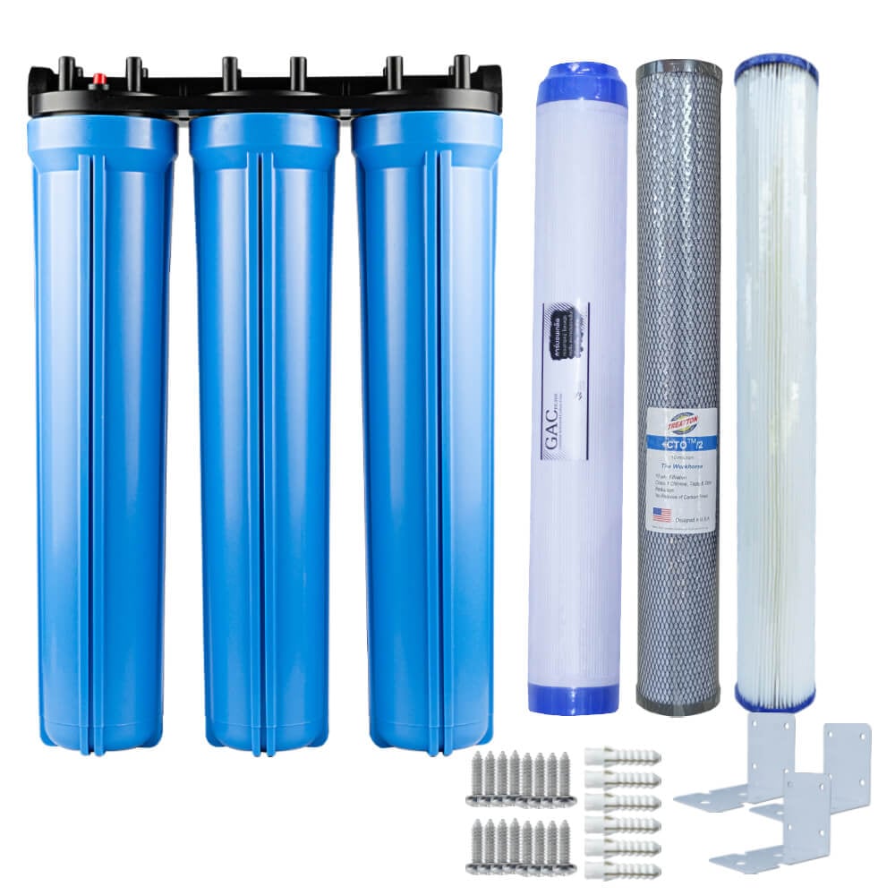 เครื่องกรองน้ำใช้ 3 ขั้นตอน UNI PURE รุ่น UB-305 ขนาด 20 นิ้ว (พร้อมไส้ ...