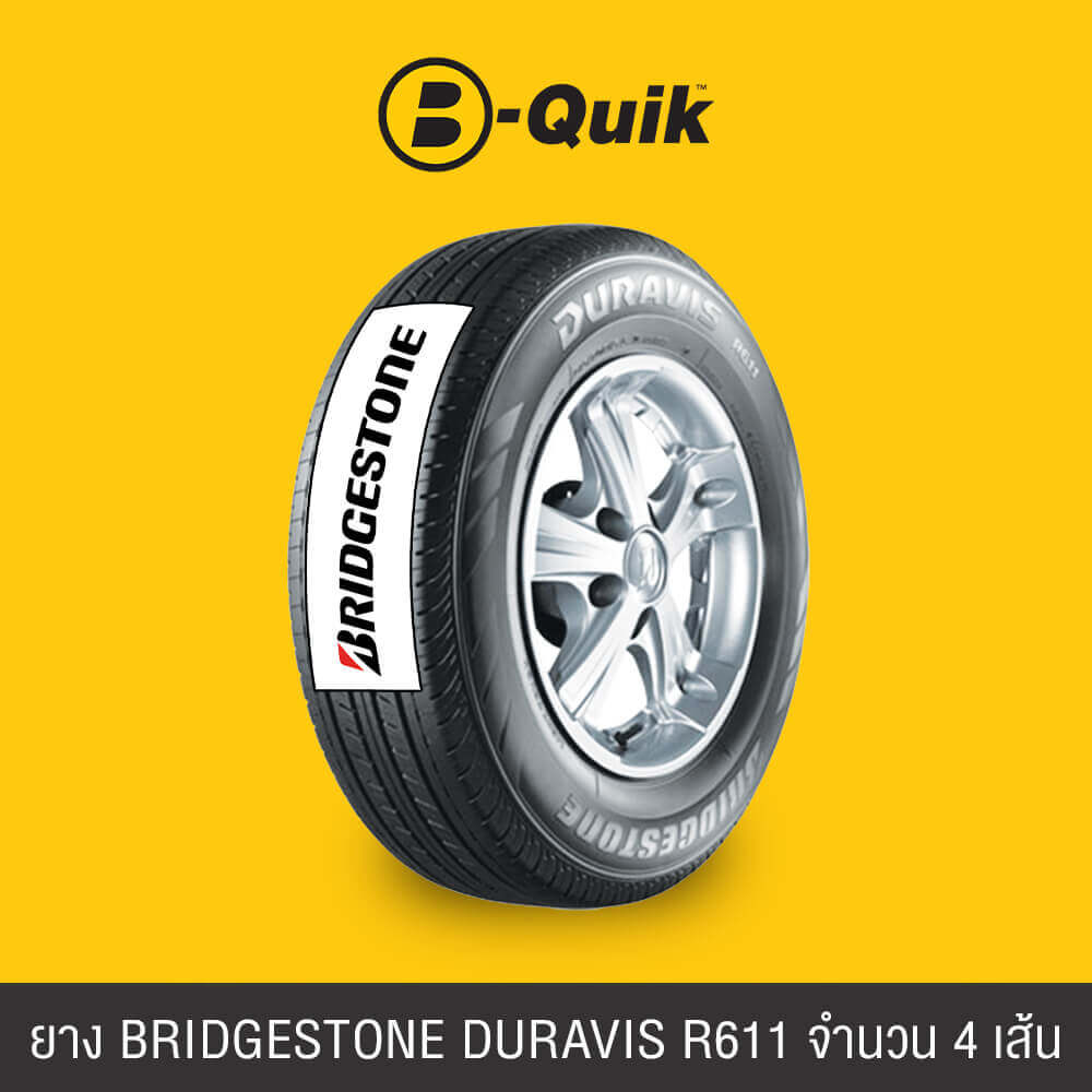ยางรถยนต์ BRIDGESTONE รุ่น DURAVIS R611 ขนาด 215/70R15 จำนวน 4 เส้น