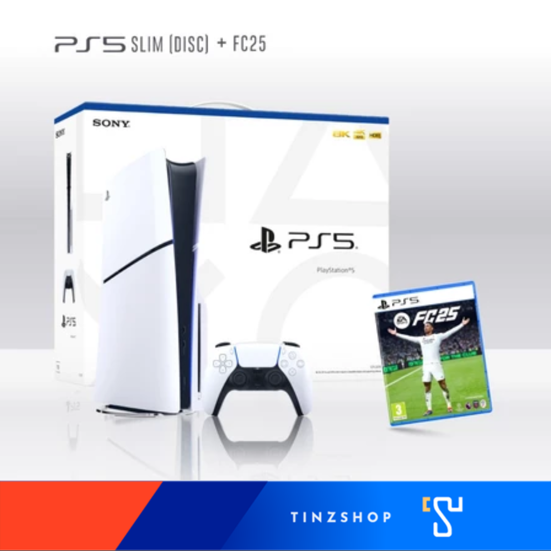 เครื่องเล่นเกม SONY PLAYSTATION 5 SLIM DISC EDITION CFI-2018 A01 + แผ่น ...