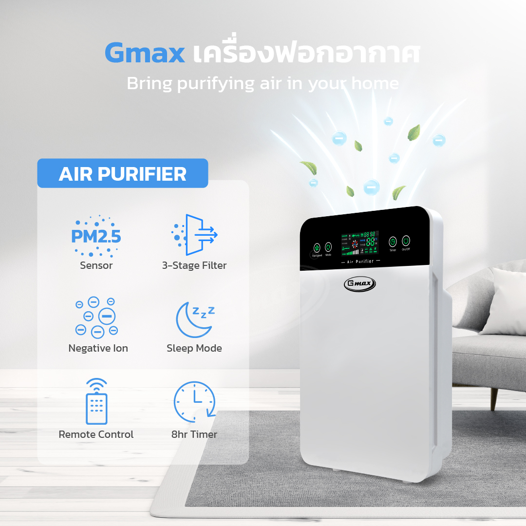 เครื่องฟอกอากาศ GMAX AP-901 35ตารางเมตร