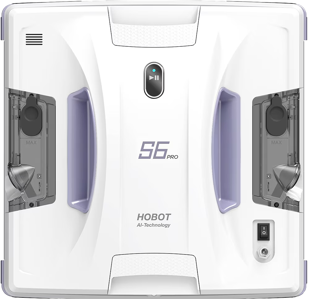 เครื่องทำความสะอาดกระจกและผนัง รุ่น HOBOT S6 PRO มาพร้อมระบบรางขัดคู่