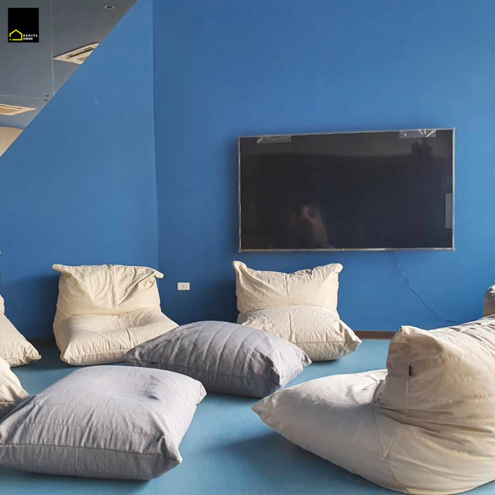 บีนแบค RENITA HOME รุ่น CANBERRA (สีน้ำตาลเข้ม A1-24) 100x100ซม.