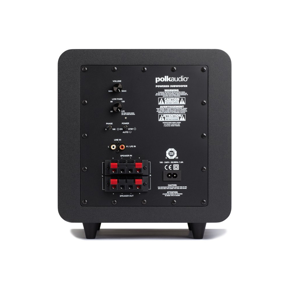 ตู้ลำโพงซับวูฟเฟอร์ POLK PSW 111 ขนาด 8 นิ้ว 300 วัตต์ สีดำ