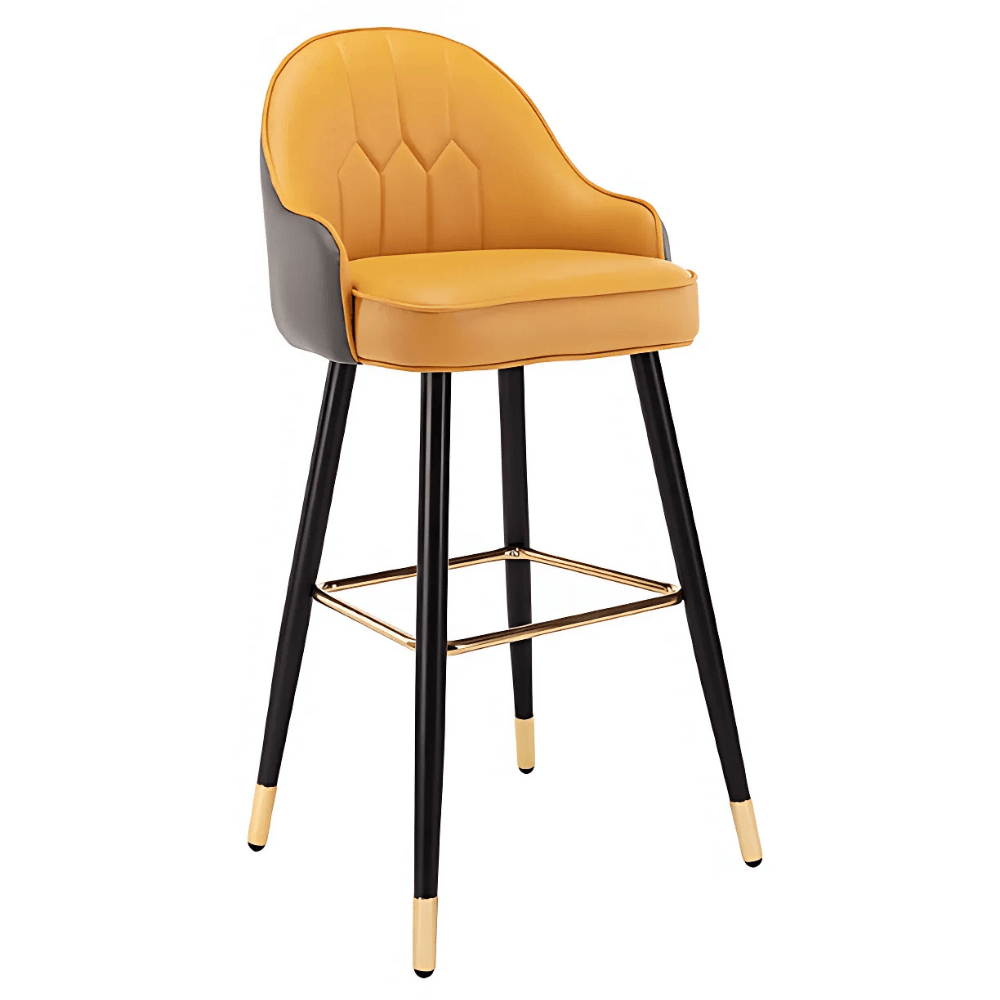 [Pre-order] เก้าอี้บาร์ทรงสูง สไตล์โมเดิร์น Proma-C-62 75 ซม. สีเทา/ส้ม