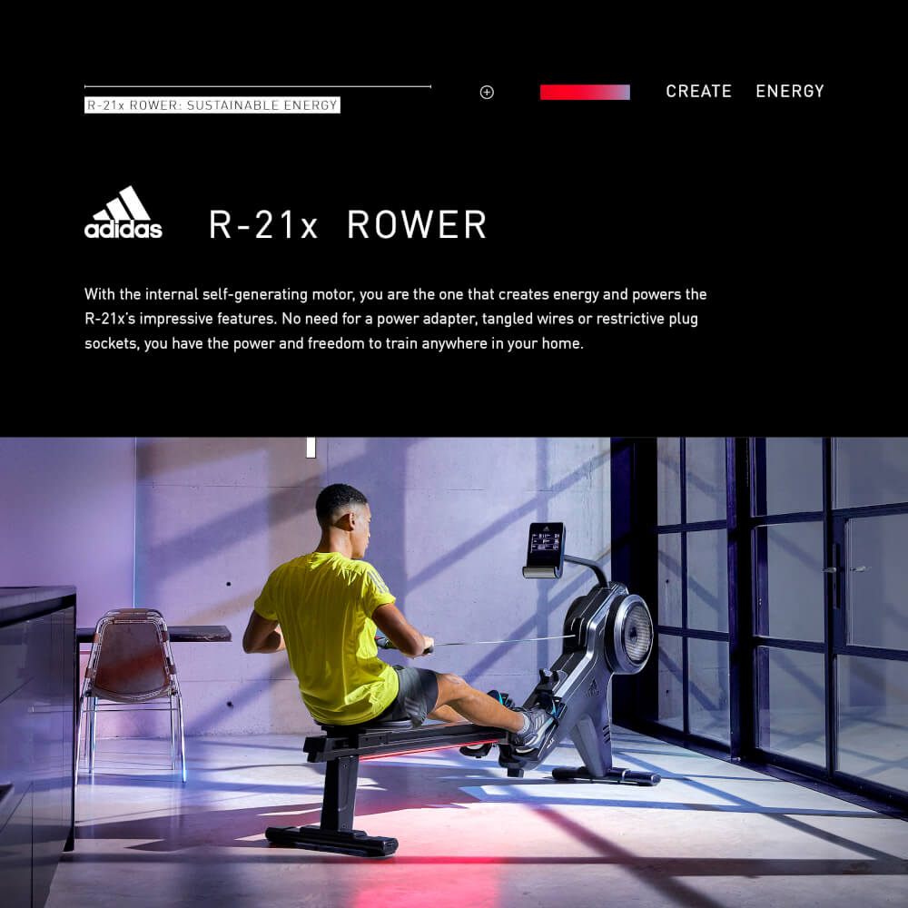 เครื่องกรรเชียงบกแบบลม Adidas R-21x Rower