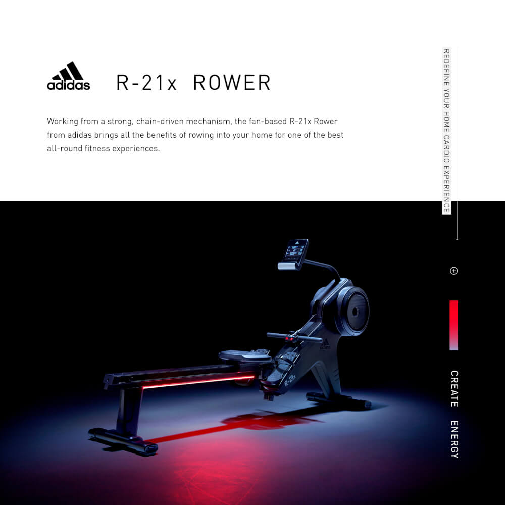 เครื่องกรรเชียงบกแบบลม Adidas R-21x Rower