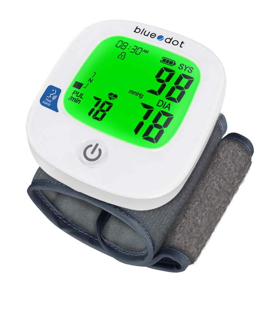 เครื่องวัดความดันโลหิตทางข้อมือ Bluedot รุ่น B-BC171 TH สีขาว