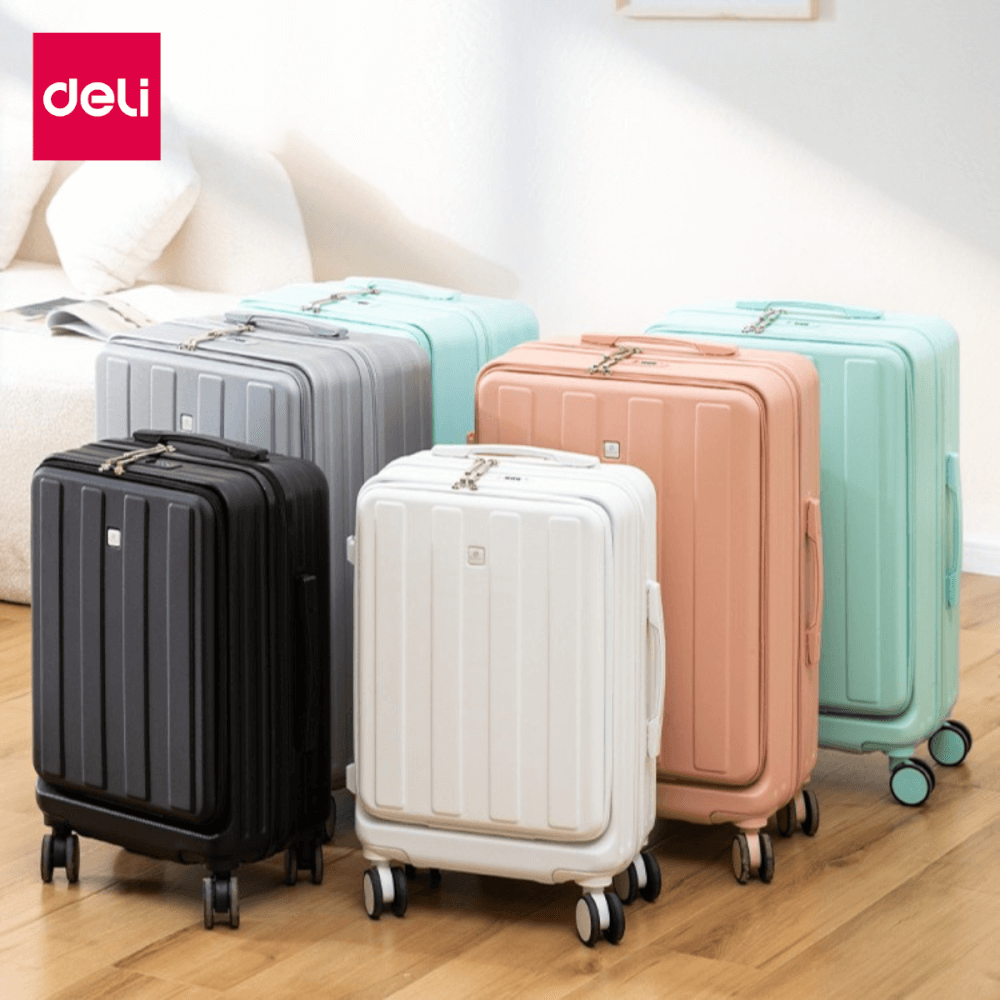 กระเป๋าเดินทางล้อลาก DELI EH1054-WH-24-01 24นิ้ว สีขาว