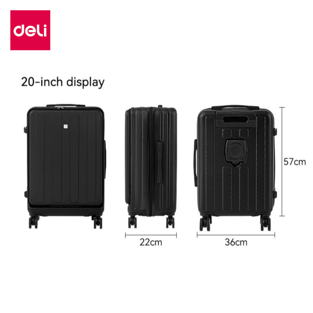 กระเป๋าเดินทางล้อลาก DELI EH1054-BL-20-01 20นิ้ว สีฟ้า