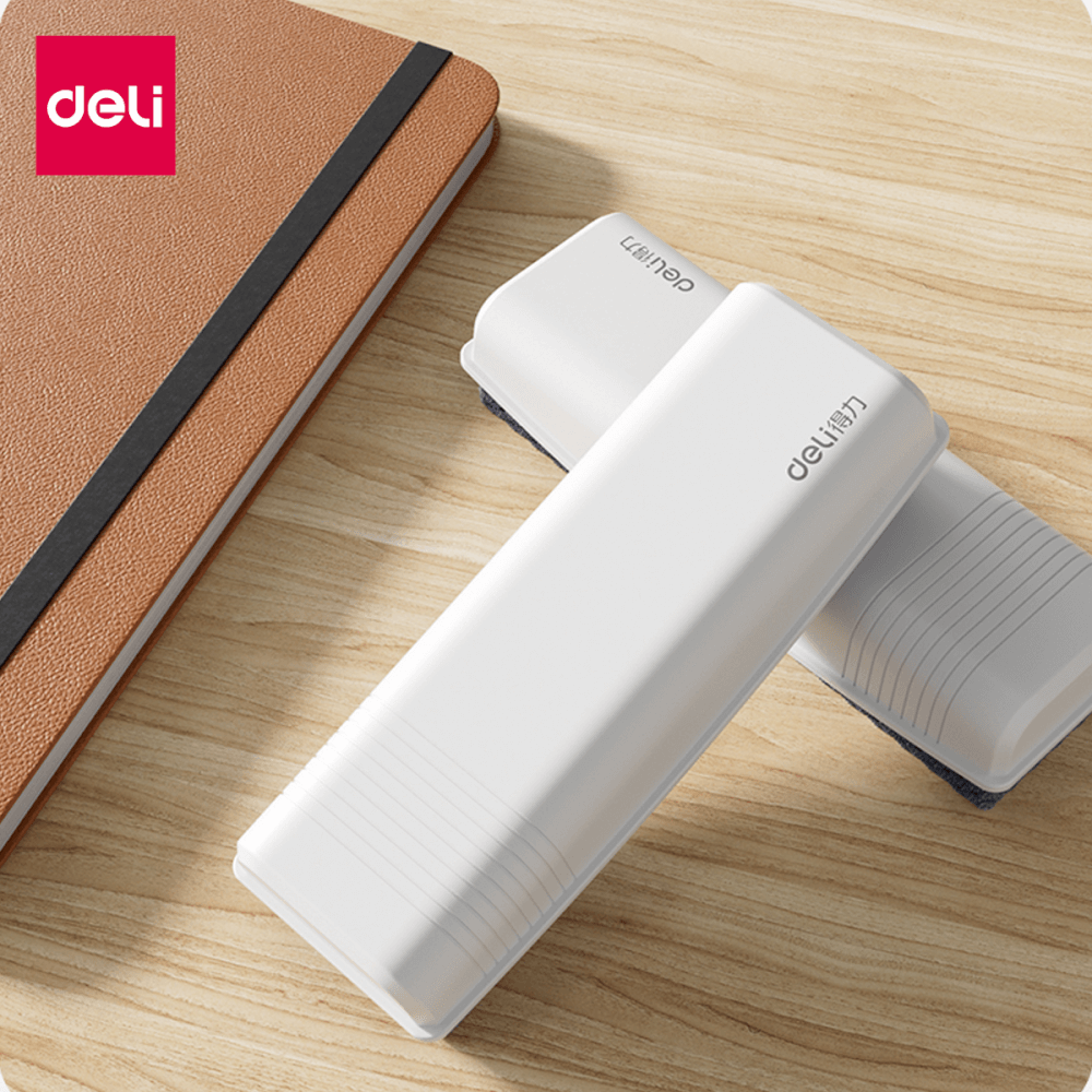 แปรงลบกระดานไวท์บอร์ด DELI MB406-WH-01 ขนาด 4.4X12.8X2.6 CM