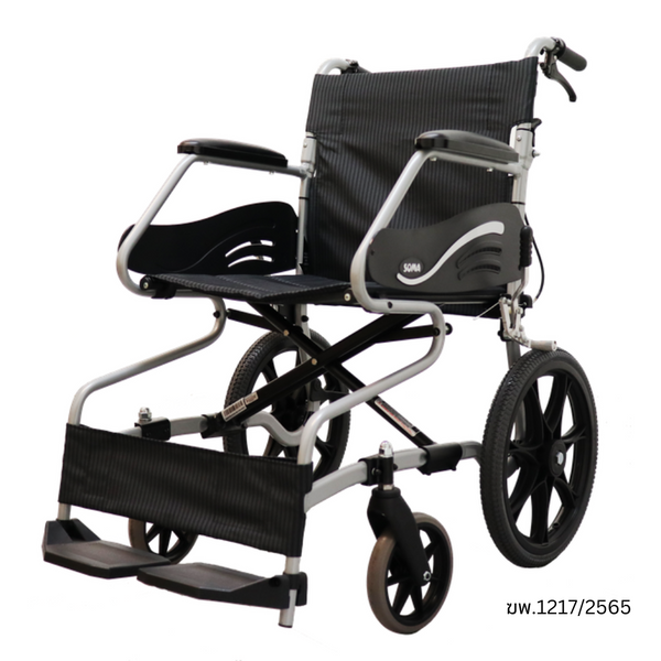 รถเข็นวีลแชร์ โซม่า พับได้ SM-150.3WB ล้อ 16 นิ้ว