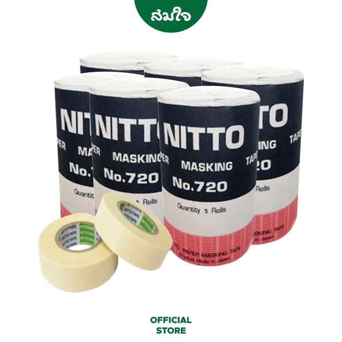 กระดาษกาว NITTO NO.720 6แพ็ค (1แพ็ค/5ม้วน) 8851709008185-6