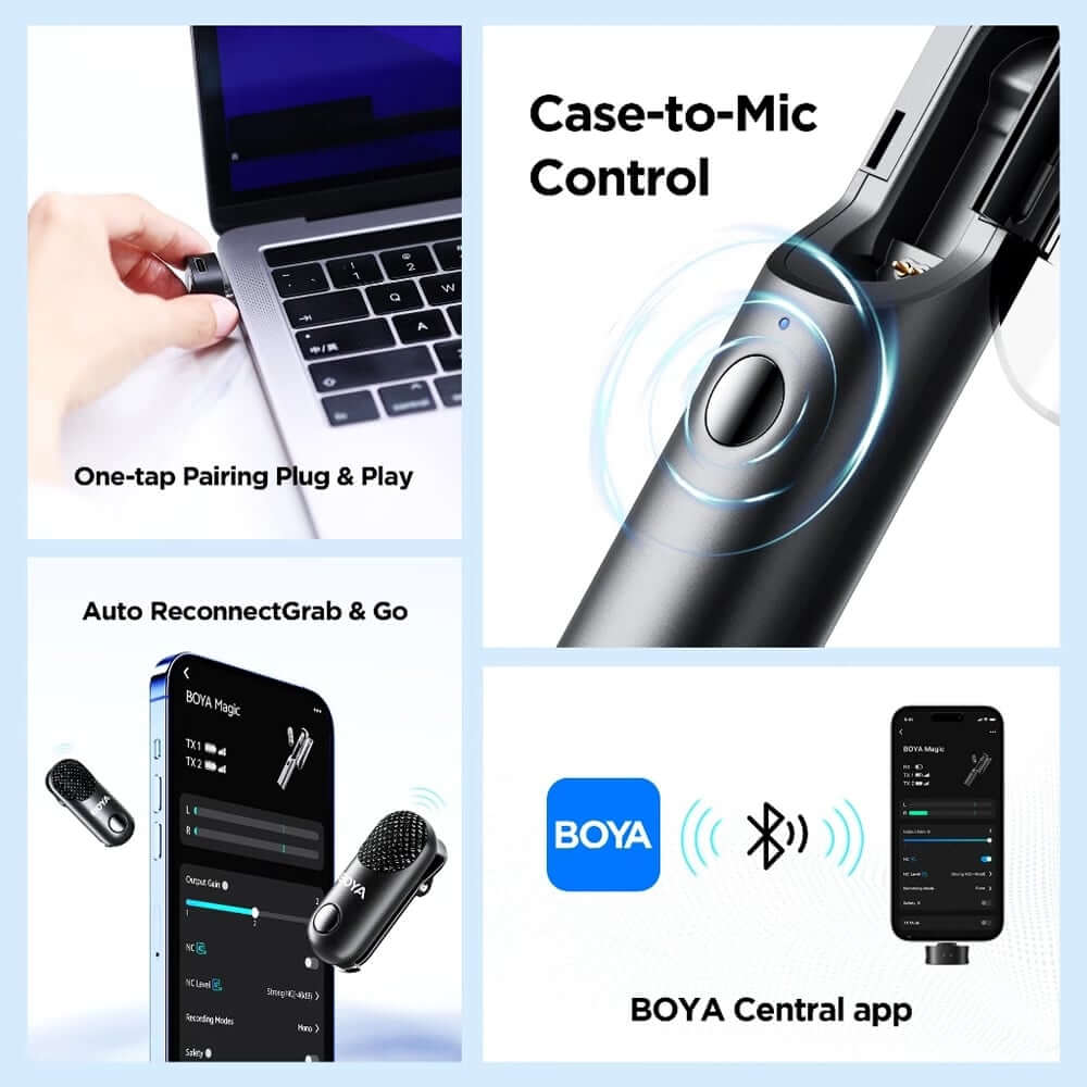 ไมโครโฟนไร้สาย BOYA MICROPHONE BOYA MAGIC-03