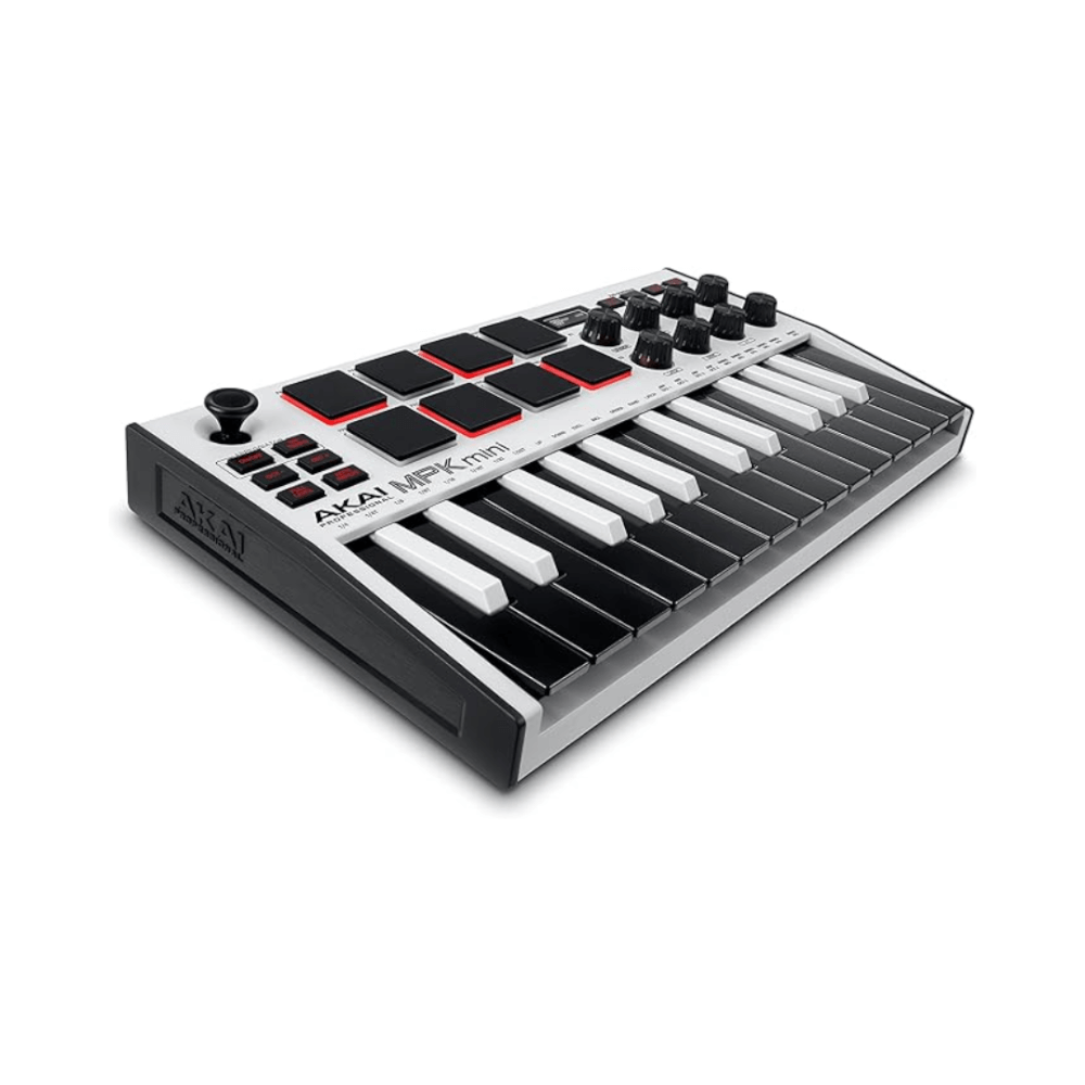 มิดี้คอนโทรลเลอร์ AKAI MPK MINI MK3 คีย์บอร์ด 25 คีย์ (สีขาว)