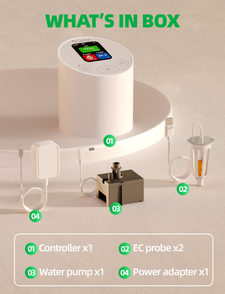 เครื่องวัด EC อัจฉริยะ LetPot EC Meter (ควบคุมผ่าน smart mobile app)