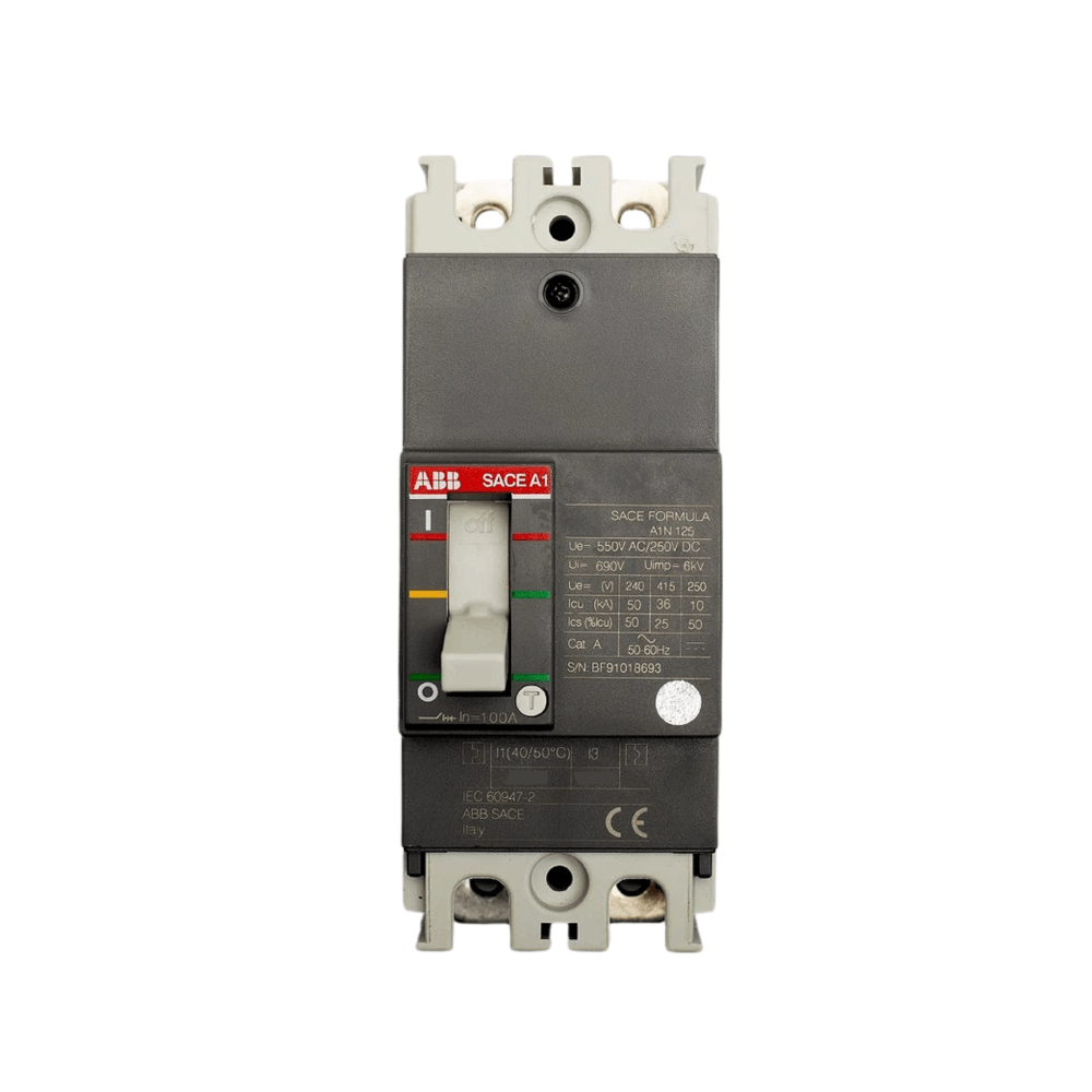 โมลเคสเซอร์กิตเบรกเกอร์ 60 แอมป์ 2 โพล (36KA) ABB MCCB A1N 125 TMF