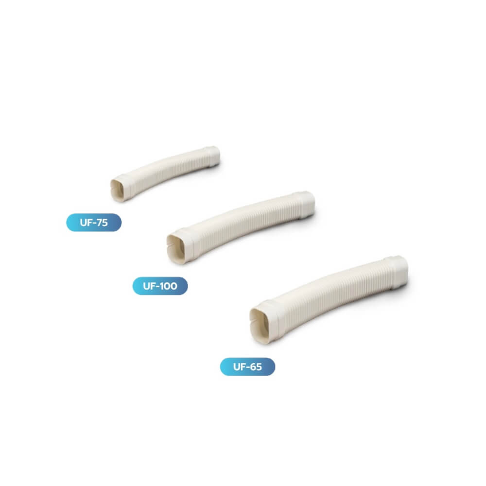 อุปกรณ์ท่อยืด รางครอบแอร์ UF-75 (75 มม.) FLEXIBLE UPC UPVC DUCT LINER