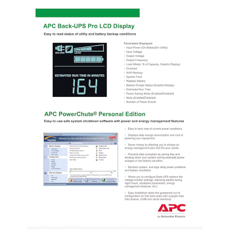 เครื่องสำรองไฟฟ้า APC 1500VA 865 วัตต์ รุ่น BR1500GI-3Y EASY UPS 3 ช่อง ...
