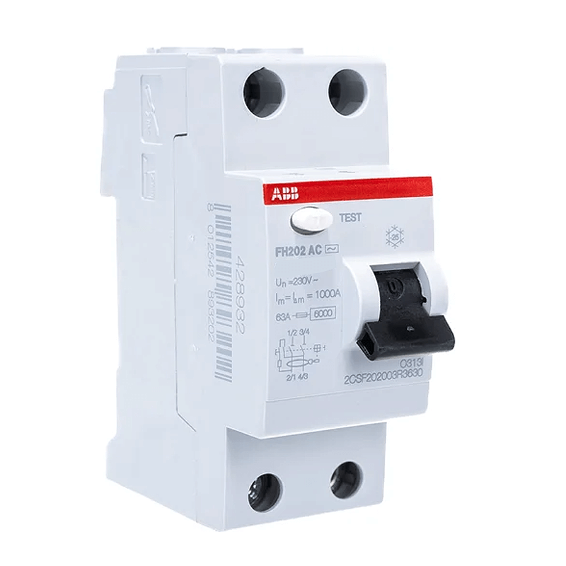 เบรคเกอร์กันไฟดูด 25 แอมป์ 2 โพล ABB RCCB FH202 AC-25/0.03 (Type AC)