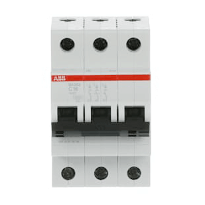 เซอร์กิตเบรกเกอร์ 16 แอมป์ 3 โพล 10kA ABB S203M-C16