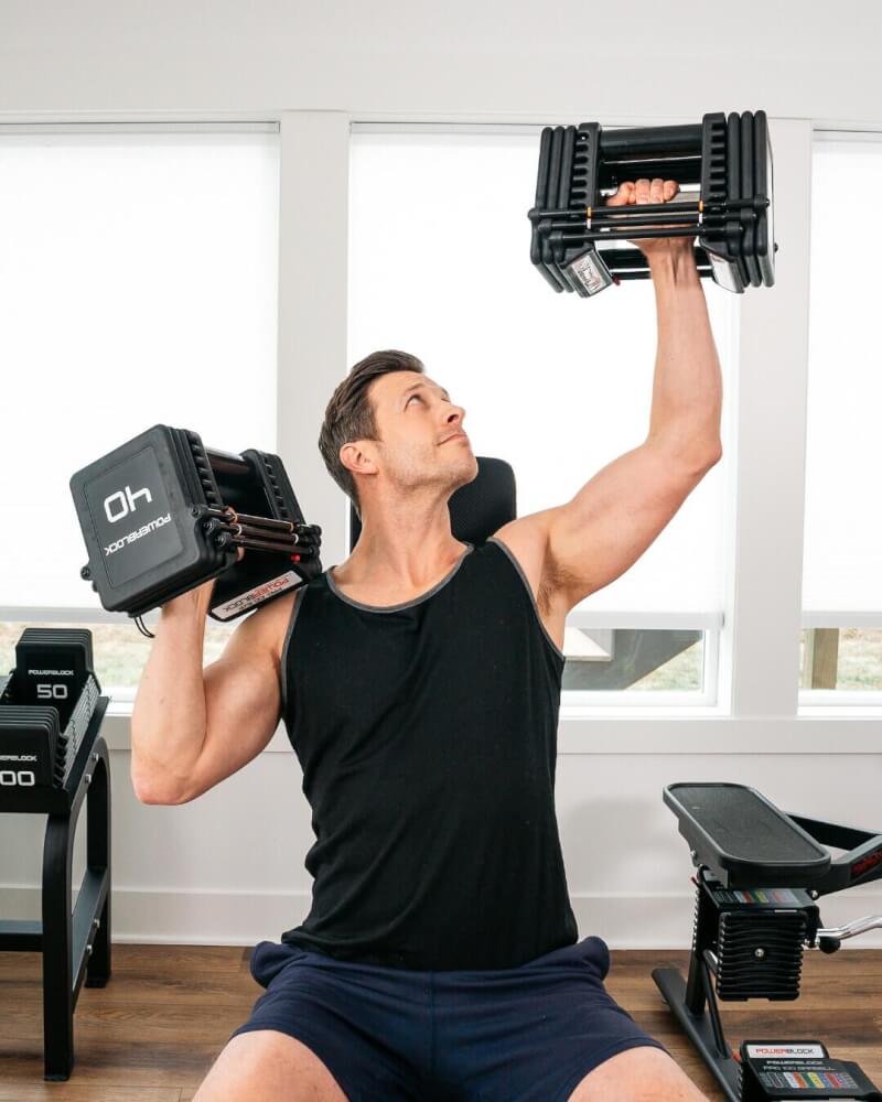 ดัมเบลปรับน้ำหนักได้ POWERBLOCK PRO 100 EXP - TPR GRIP