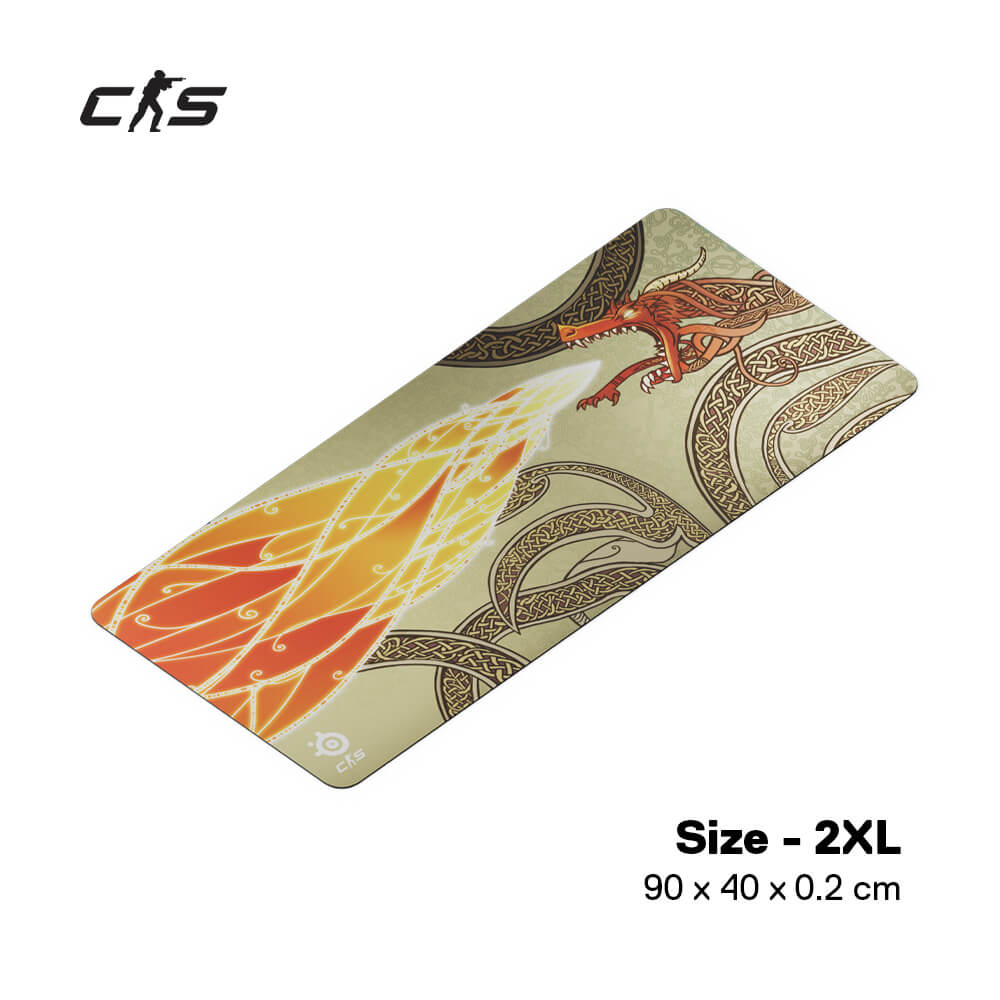 แผ่นรองเมาส์ STEELSERIES QCK CS2 DRAGON LORE ไซซ์ 2XL