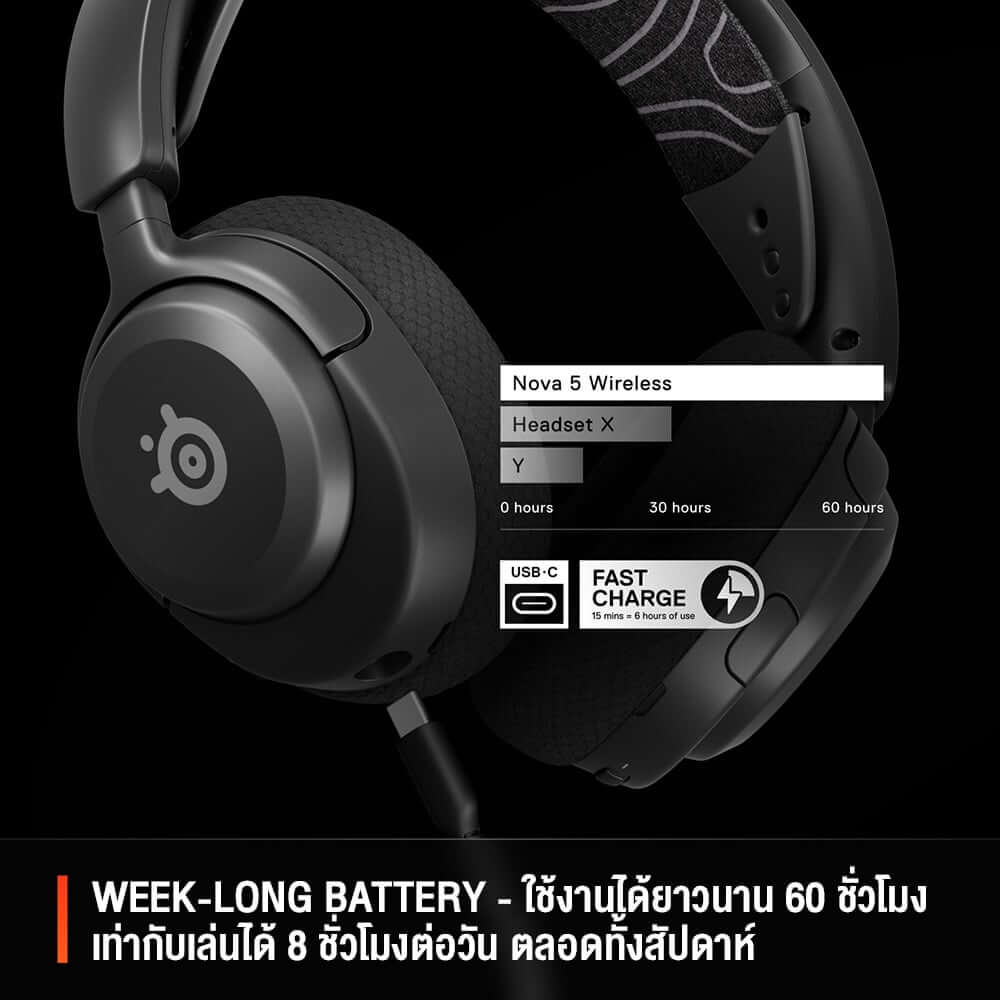 หูฟังไร้สาย STEELSERIES ARCTIS NOVA 5X FOR XBOX สีขาว