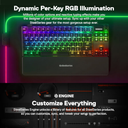 คีย์บอร์ดเกมมิ่ง SteelSeries Apex 7 TKL Red Switch