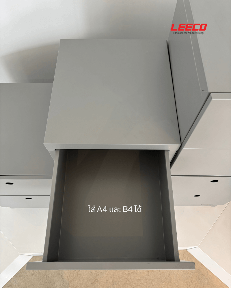 ตู้ลิ้นชัก 3 ลิ้นชัก LEECO LC03-B TERRACOTTA RED