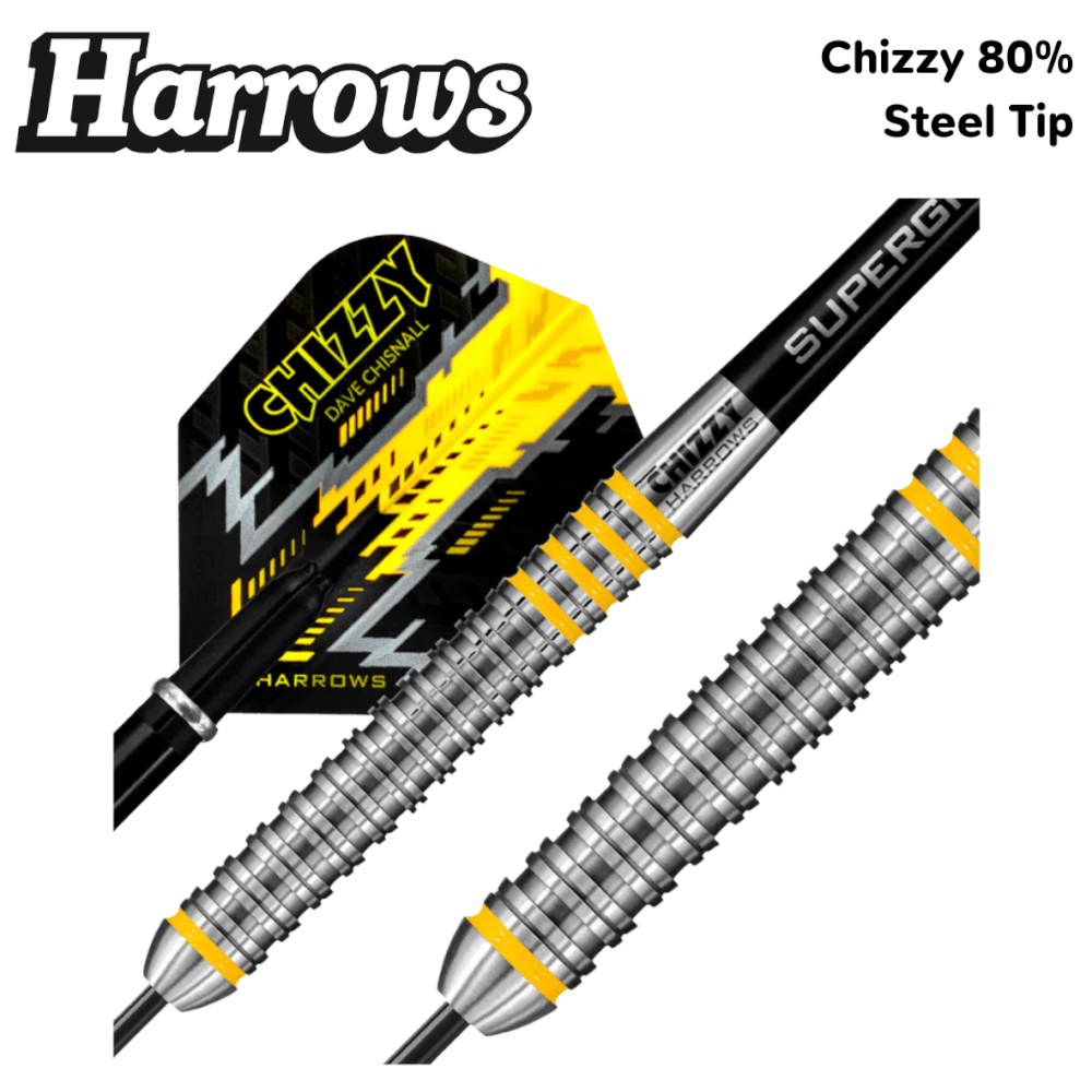 ลูกดอกปาเป้า HARROWS CHIZZY 80% 24G STEEL DARTS