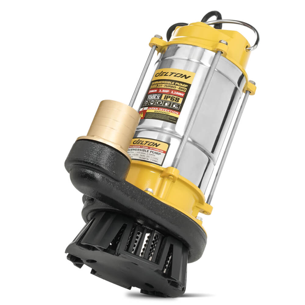 ปั๊มจุ่ม DELTON รุ่น DT-TURBO-660 ขนาด 2 นิ้ว 1.5HP 1,100W