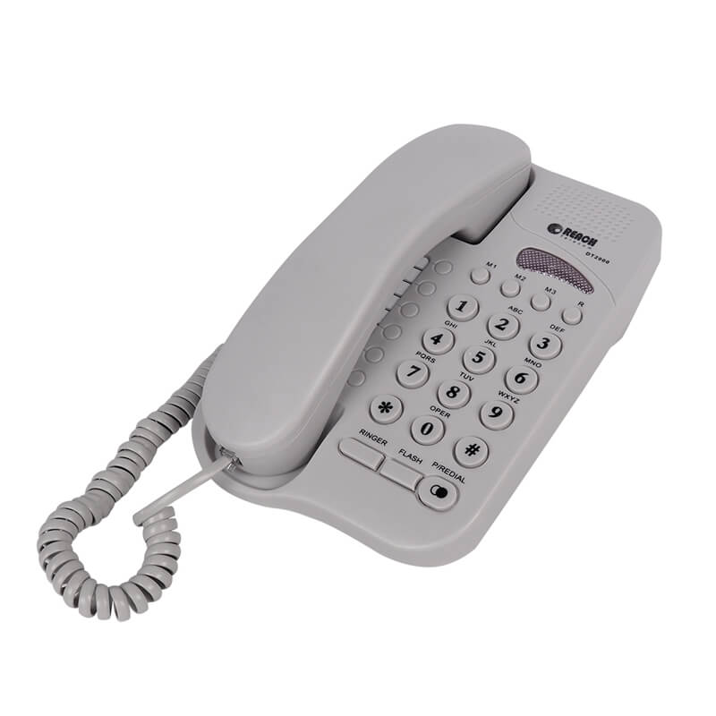 โทรศัพท์บ้าน โทรศัพท์สำนักงาน REACH รุ่น DT-2000 LIGHT GREY