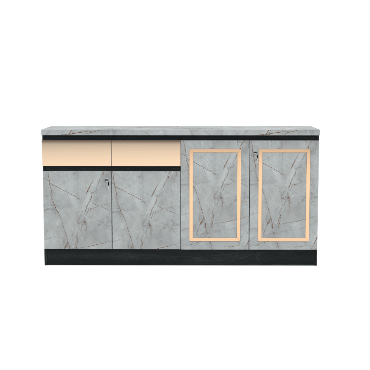 ตู้เตี้ย WISDOM DESIGN FURNITURE รุ่น GCS-161 160 ซม. สีแอชเกรย์/ไลท์ ...
